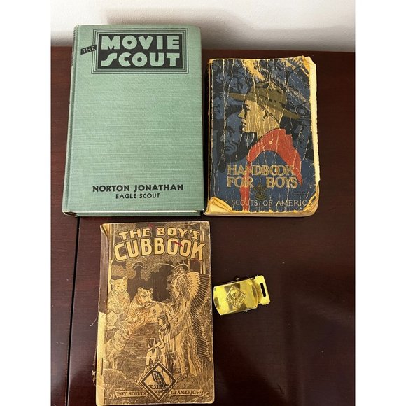 Cub Scouts | Toys | Vintage Boy Cub Scouts Lot Books 93s Inc Brass Belt ...